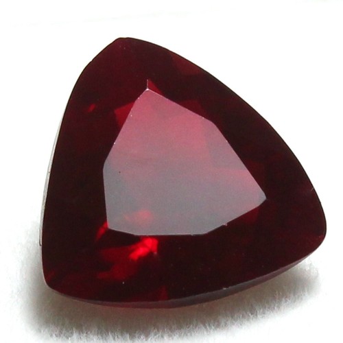 Natural Certified Mogok Deep Red Ruby 5x5 mm Trillion Cut Unheated ...