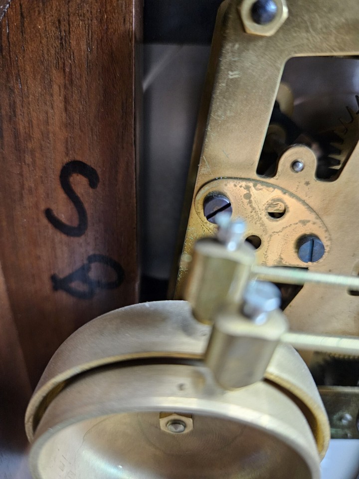 Antique Brewster & Ingraham 4 column Sharp Gothic Steeple Clock W/ Key ...