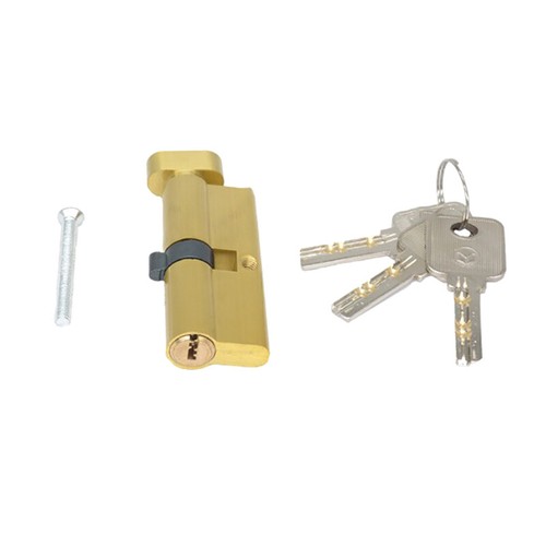 Wooden Door Lock Cylinder With 3 Keys Anti-rust Single Open Lock ...