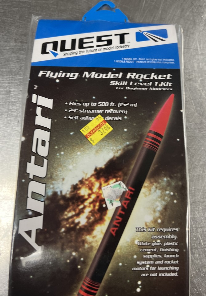 NOS New Old Stock Quest Antari model 1003 Flying Rocket Model Skill ...