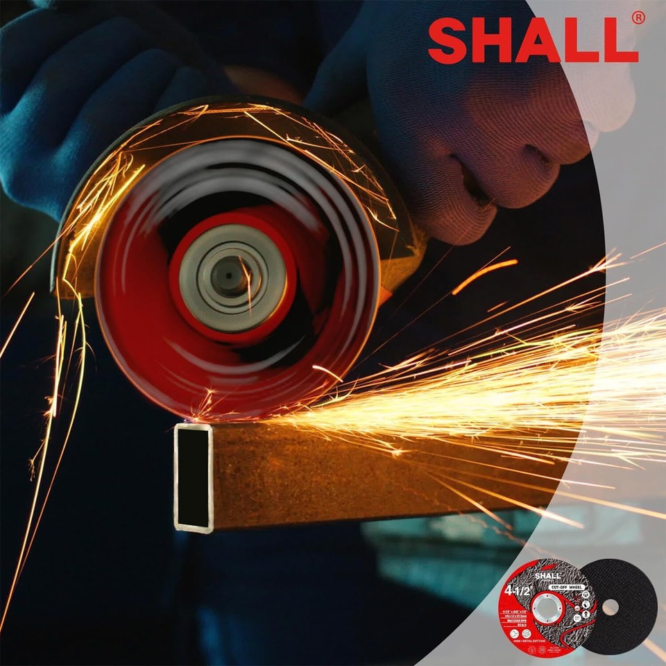 SHALL 50-Pack Cut Off Wheels 4 1/2 x 7/8 Inch,Angle Grinder Fast ...