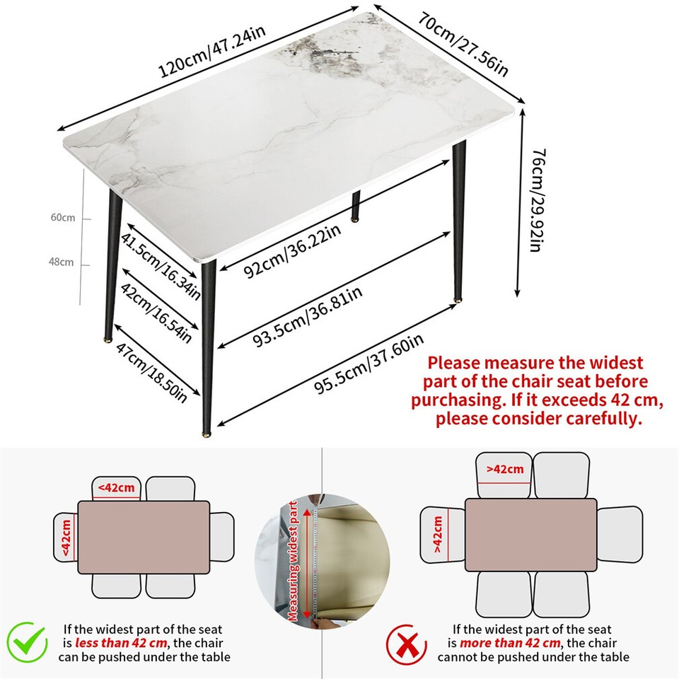 XXL Real Sintered Stone Dining Table Smooth Scratch-resistant Dining ...