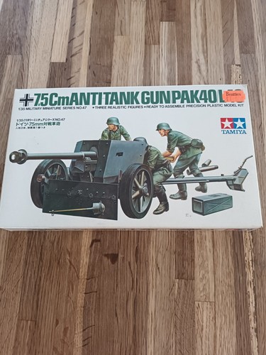 Tamiya 35047 1:35 Scale 7.5cm Antitank Gun Pak40 L46 | eBay UK