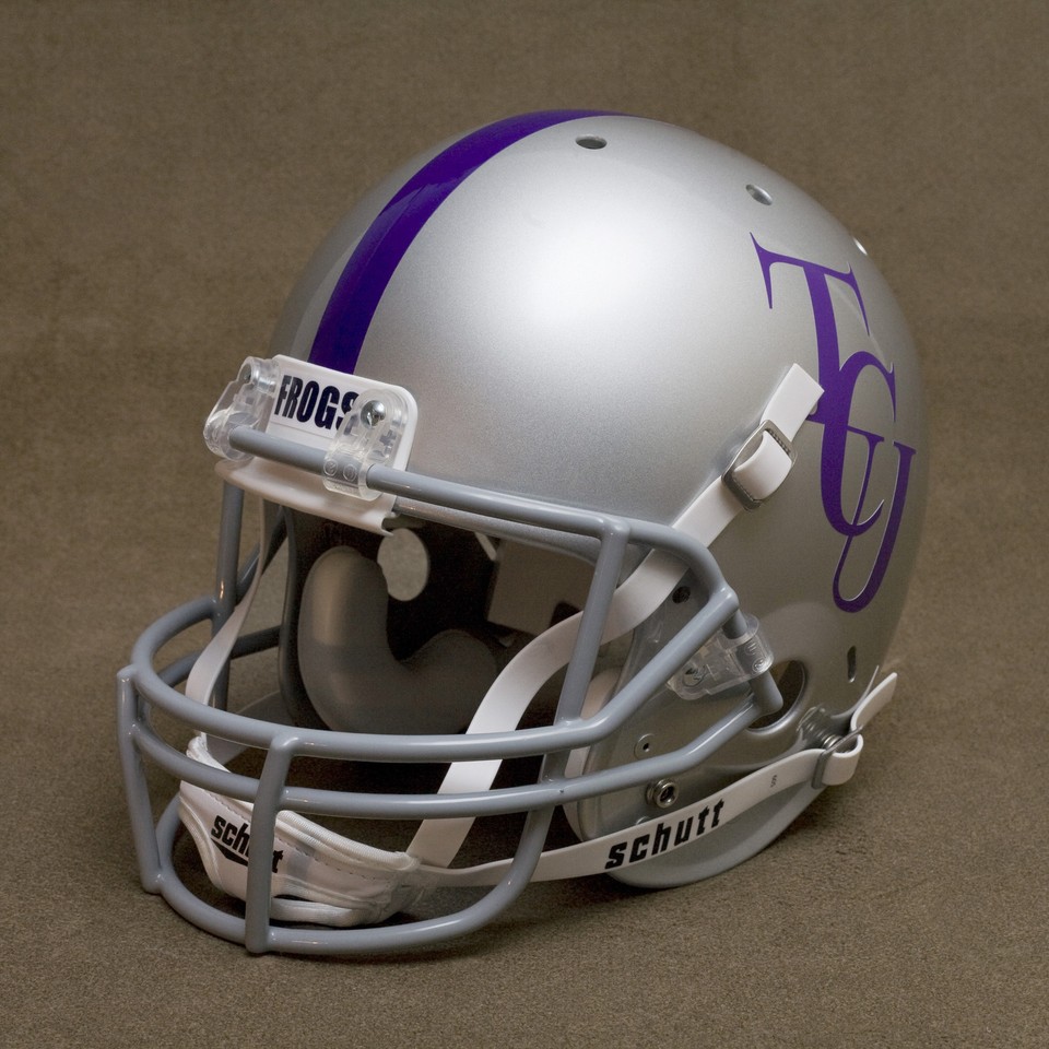 TCU HORNED FROGS NCAA Schutt XP Full Size AUTHENTIC Gameday Football ...