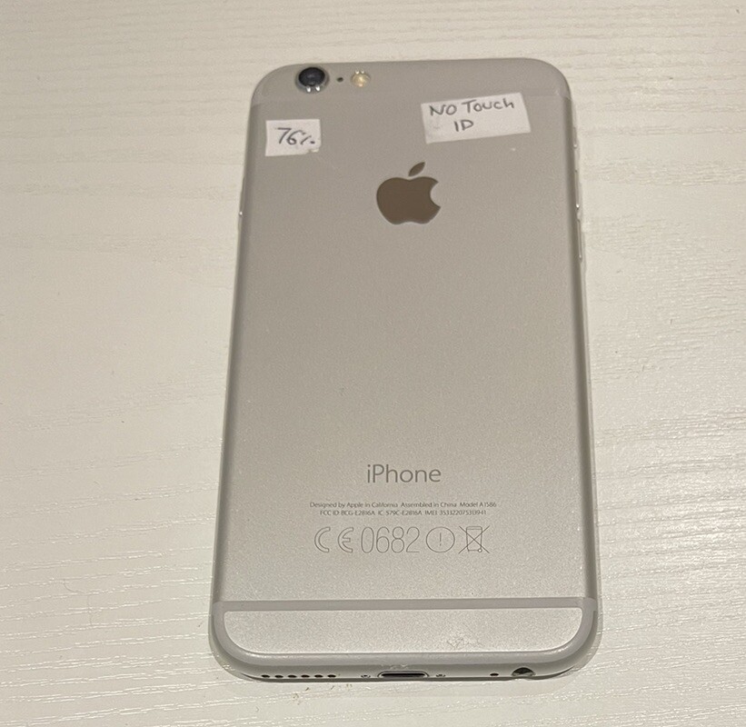 Apple iPhone 6 - 16GB - Silver (Unlocked) A1586 (CDMA + GSM) for sale ...