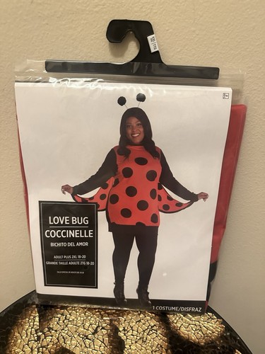 Plus Size Womens Costume Lady Bug Halloween Party Cosplay 2XL 18 20 ...