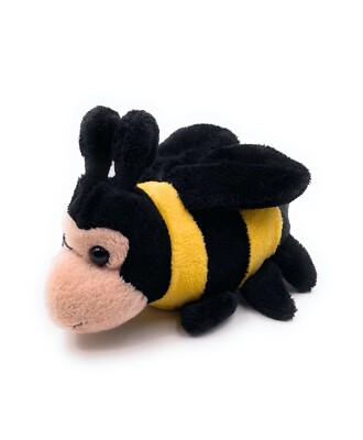 Plush Toy Stuffed Animal Bumblebee Wasp Insect Bee Length 15 cm Black ...