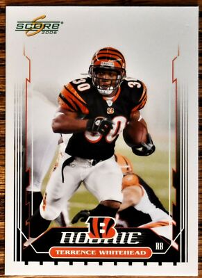 2006 Score #401 Terrence Whitehead RC Rookie Cincinnati Bengals | eBay