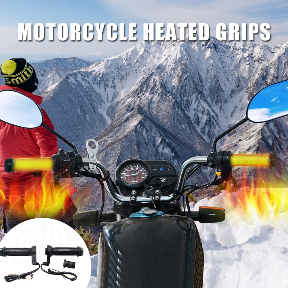 Warm Grip Electric Hand Heated Grips Handlebar Warmer Motorcycle ATV ...