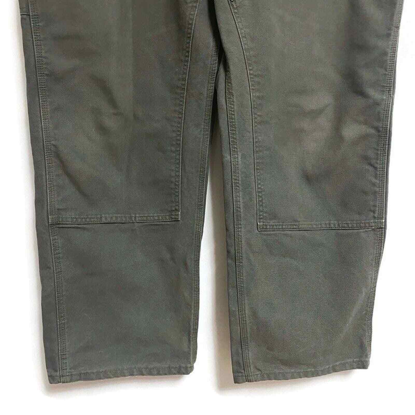 Carhartt Double Knee Green B136 MOS Men's 42x29 Work … - Gem