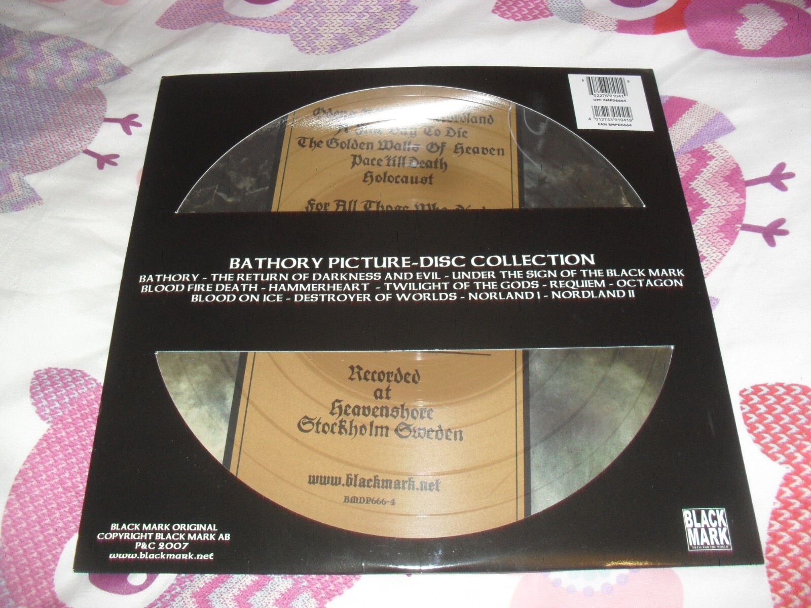 BATHORY -BLOOD FIRE DEATH- AWESOME RARE REISSUE LP VINYL PICTURE DISC ...