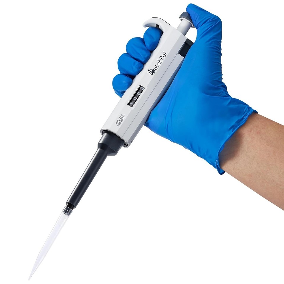 Adjustable Volume Pipette Single Channel Micropipette High Precision ...