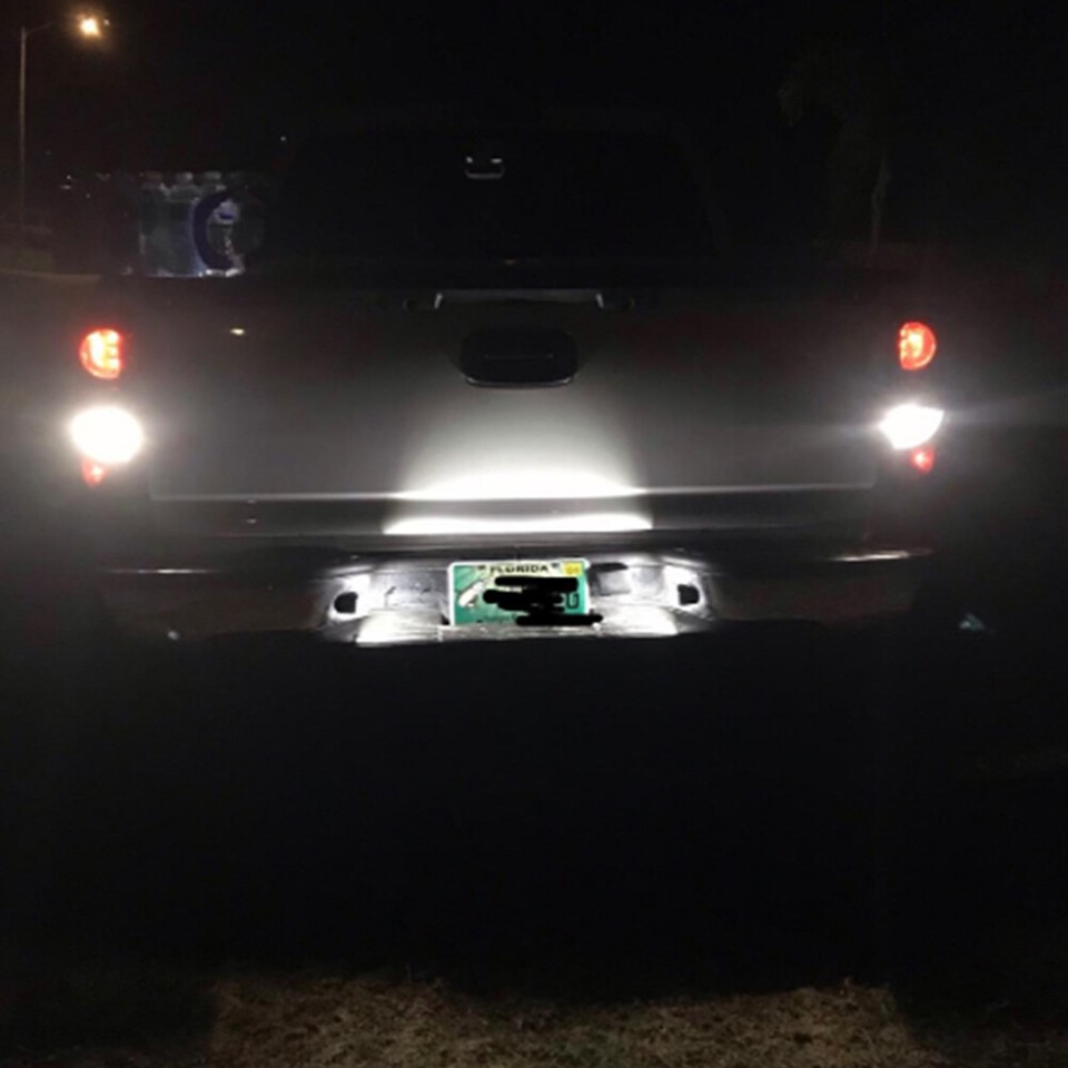 2x Silver LED License Plate Lights For Chevy Silverado GMC Sierra 1500 ...