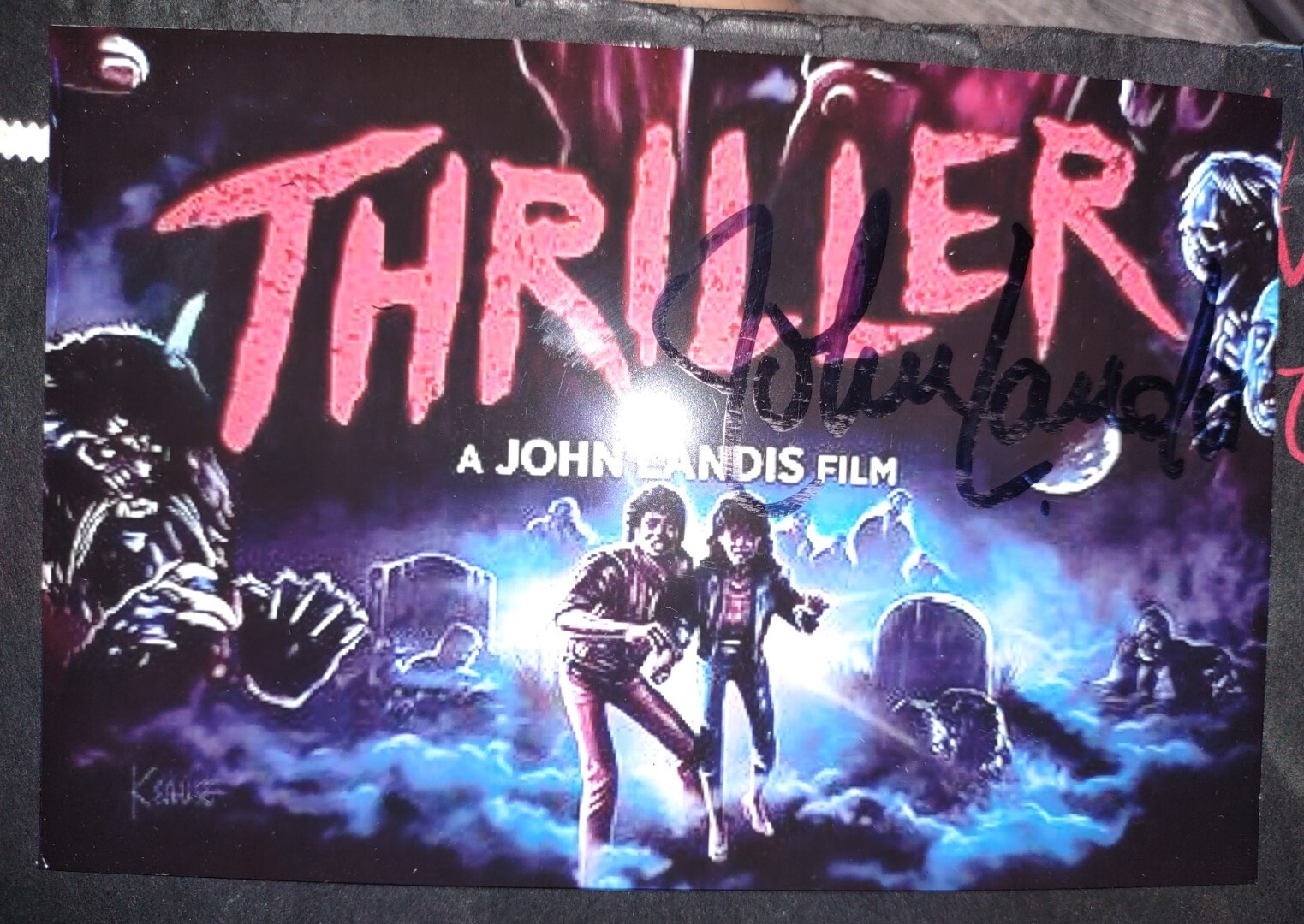 JOHN LANDIS DIRECTOR SIGNED AUTOGRAPHED MICHAEL JACKSON THRILLER VIDEO ...