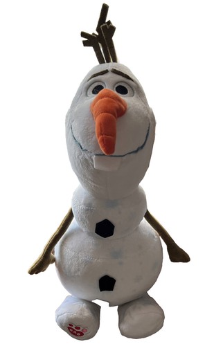 Build-A-Bear Frozen Olaf Snowman Plush Toy 16" Tall Snowflake Pattern ...