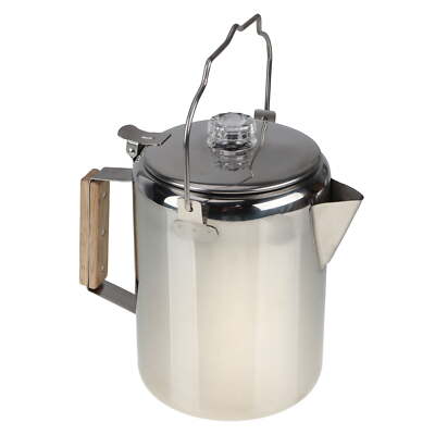 Ozark Trail 12-Cup Stainless Steel Percolator - Outdoor Coffee Maker ...