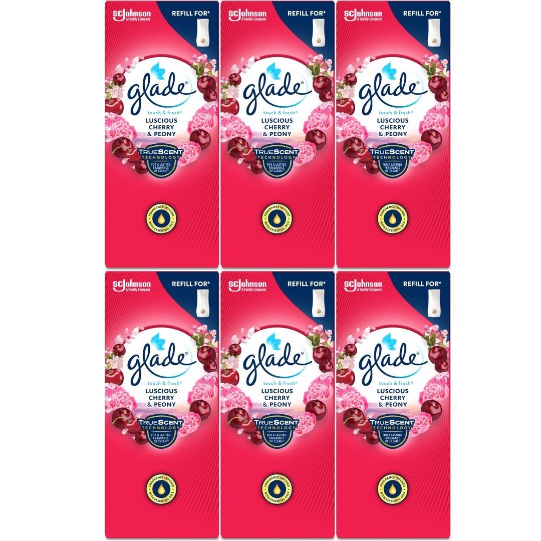 Glade Touch N Fresh Refill Air Freshener Peony And Cherry 10ml x 6 ...