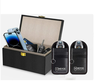 Faraday Box Faraday Pouch 3-Pack SignalSafe Keyless Entry Car Key Safe ...