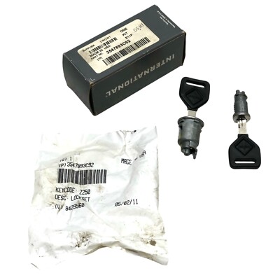 International 3547893C92 Lockset 1 Door & 1 Ignition Lock Cylinder Z250 ...