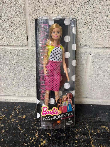 Barbie Fashionistas Dolled Up Dots 13 Blonde Doll Polka Dress NRFB Box ...