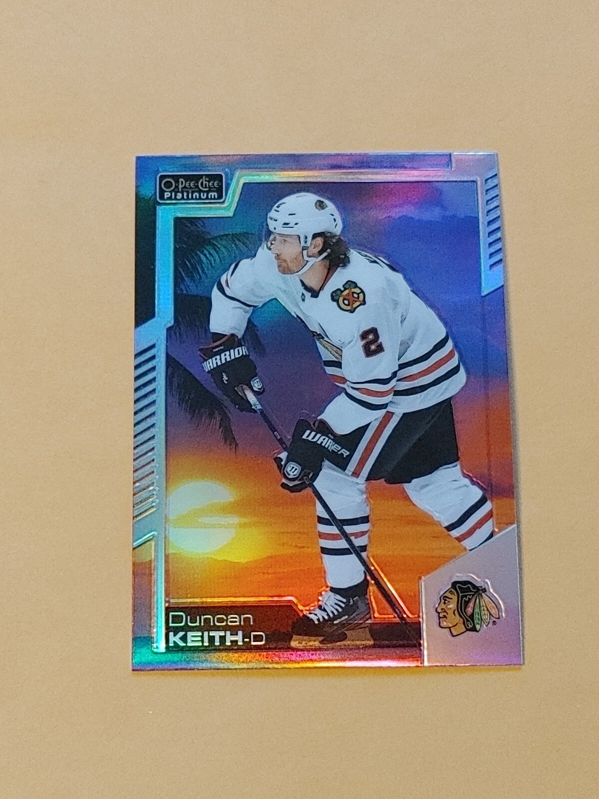 2020-21 O-PEE-CHEE Platinum Sunset #75 Duncan Keith Chicago Blackhawks ...