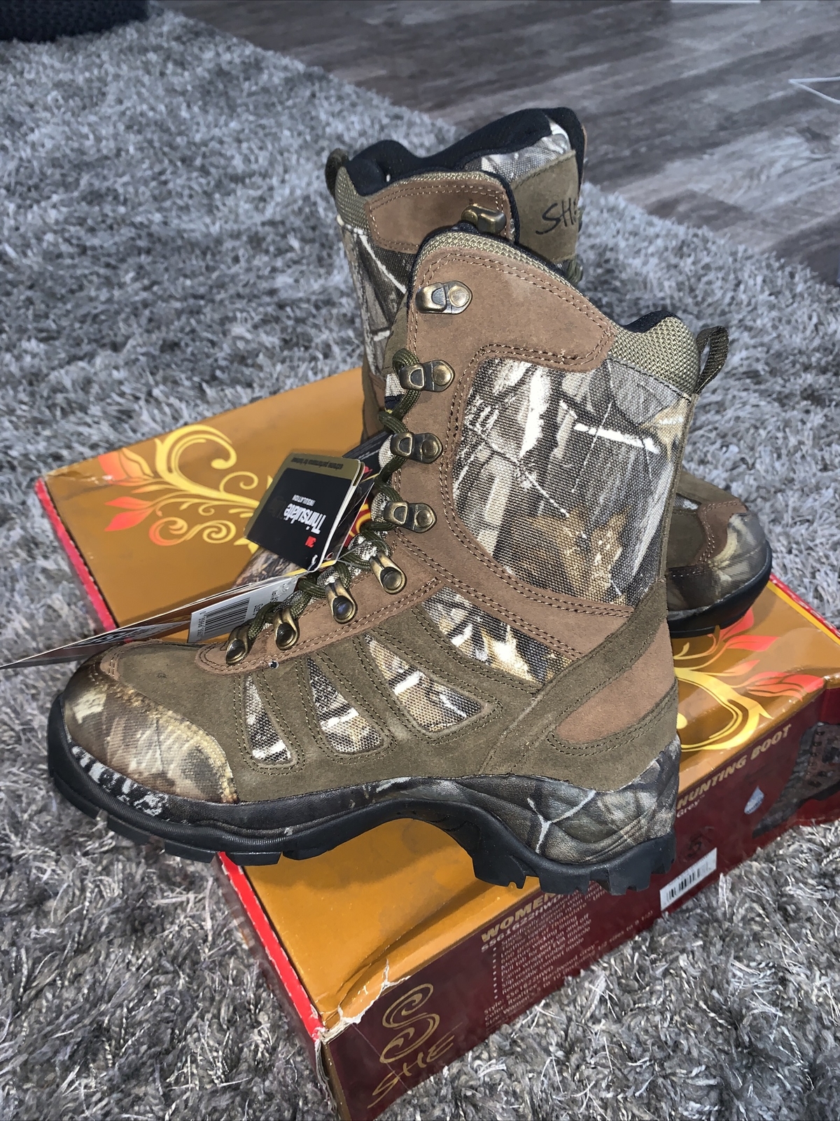 New She Outdoor Apparel Women Insulated Hunting Boot Realtree Hardwood ...