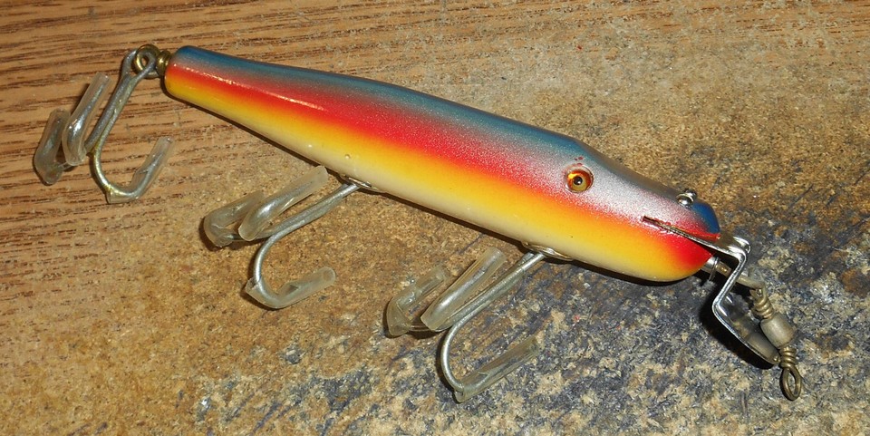 VINTAGE CREEK CHUB #3408 SNOOK PIKIE IN TOUGH RAINBOW COLOR/IN BOX/VERY ...