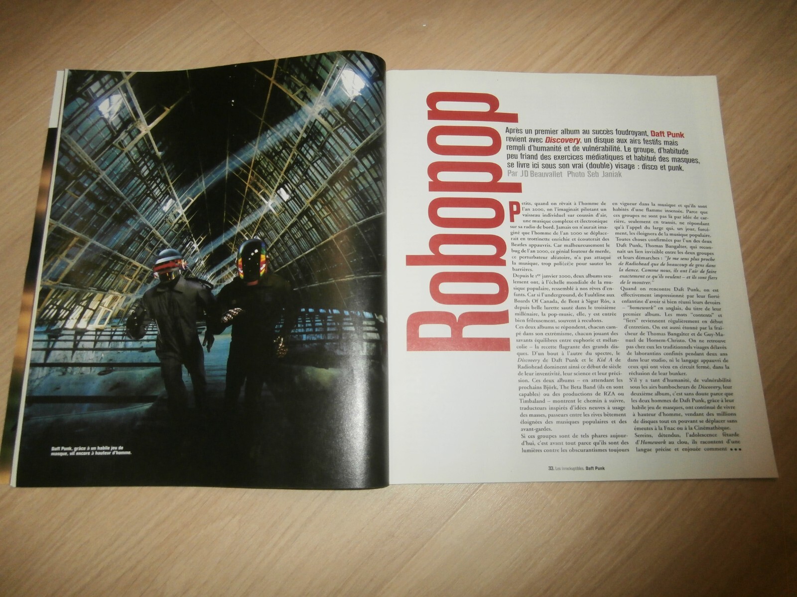 DAFT PUNK, VINTAGE 2001 FRENCH MAGAZINE "LES INROCKUPTIBLES", COLLECTOR ...