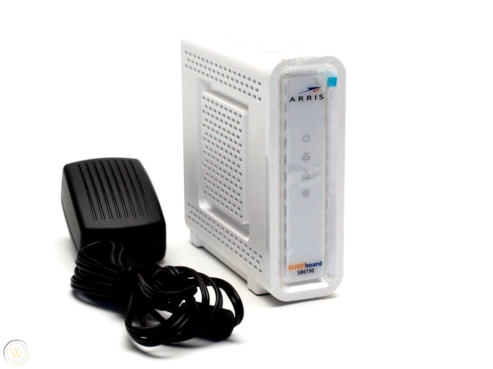 ARRIS Surfboard SB6190 - 32x8 Docsis 3.0 Cable Modem - White | eBay