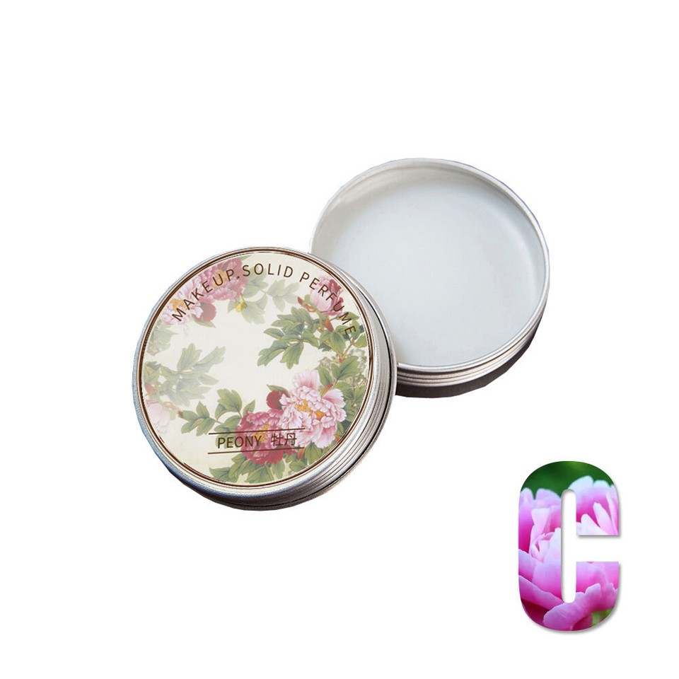Natural Travel Size Solid Perfume Tin Jar Fragrances Mini Solid Balm ...