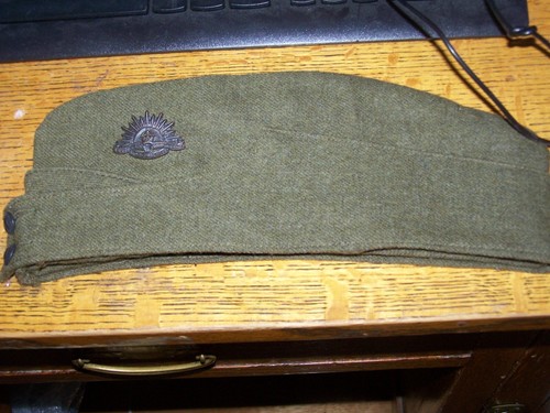 ww2 australian army side cap 67/8 size v330 date 1942 one little scuff ...