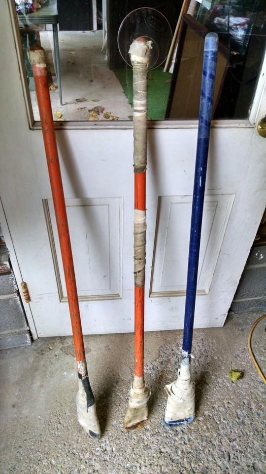 3 Broomball / Broom Hockey brooms with bristles | eBay
