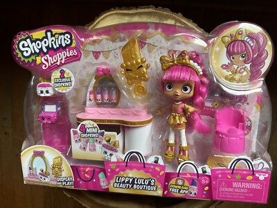 Shopkins Shoppies Lippy Lulu's Beauty Boutique Playset BNIB Lil Shoppie ...