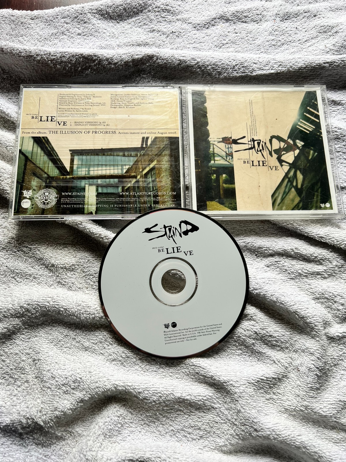 Staind (Aaron Lewis) - Believe USDJ promo radio only CD Single 2008 | eBay