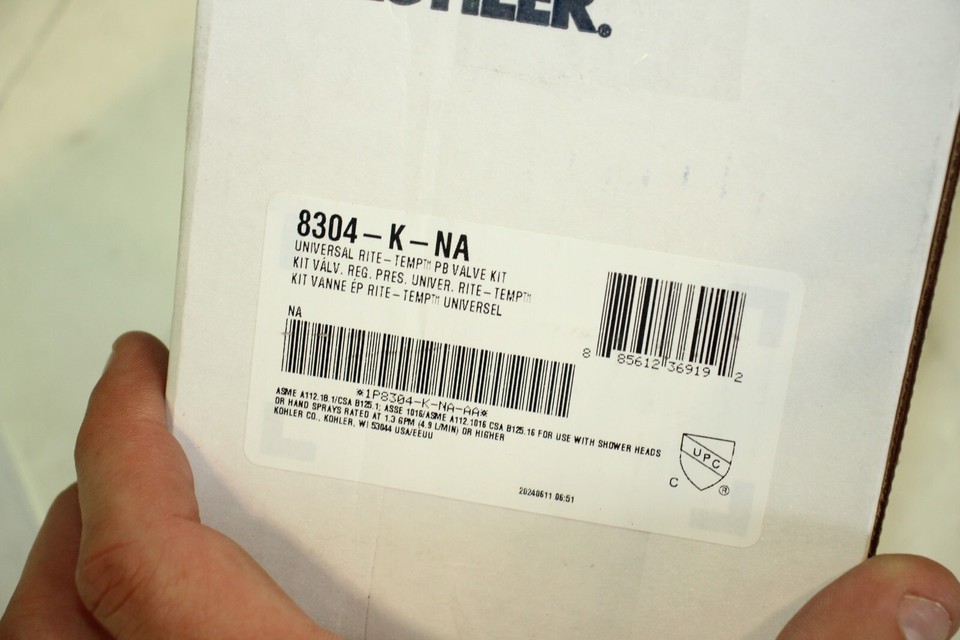 Kohler Universal Rite-Temp PB Valve Kit 8304-K-NA | eBay