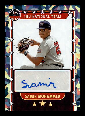 2024 Panini Stars & Stripes SAMIR MOHAMMED CRYSTAL AUTO 18/25 #NTS-SM | eBay
