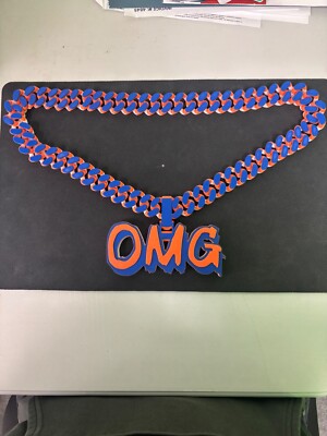 new york mets "omg" necklace/chain | eBay