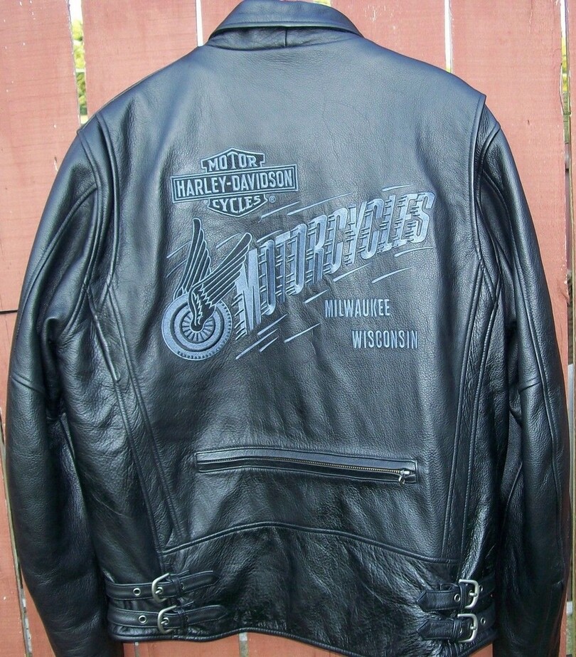 Harley Davidson 2XL Heavy Duty EPIC Leather Jacket Ve… - Gem