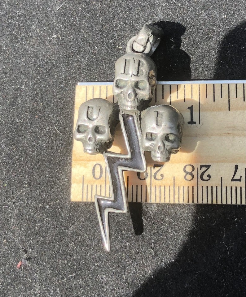 Gothic Alchemy Skulls Lightning Rod 13 Pirate Pendant 2011 Rare Retired ...