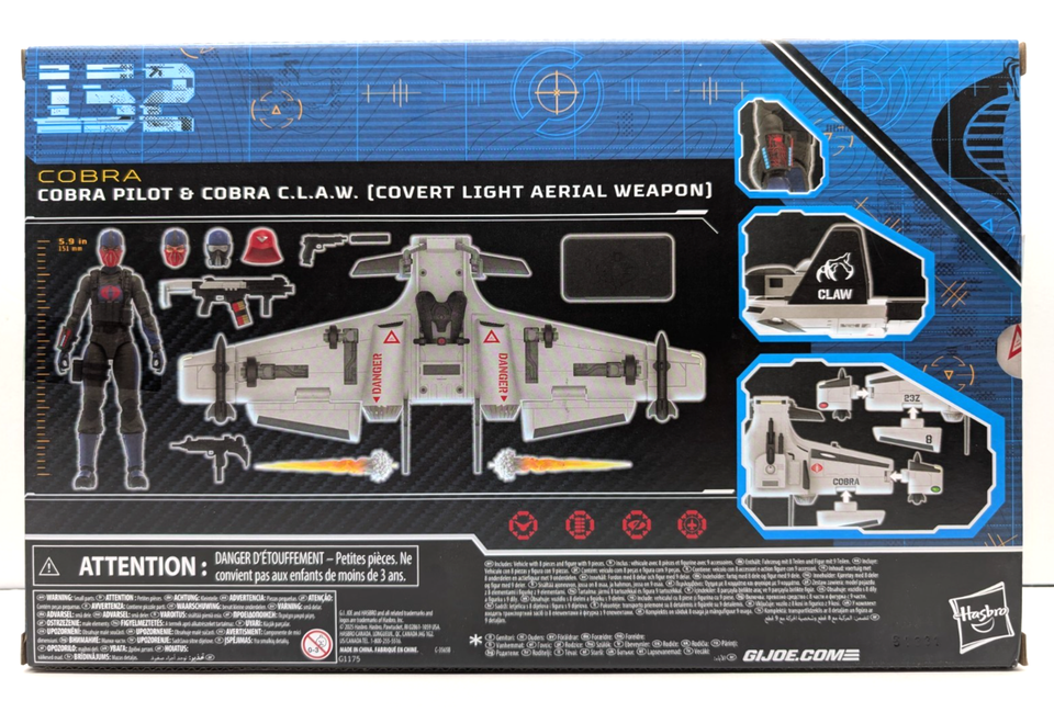 GI JOE Classified COBRA PILOT & CLAW #152 Pulse Exclusive Sealed & In ...