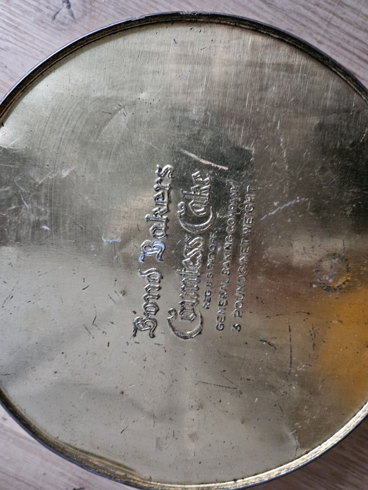Antique Tin Countess Cake Guy Arnoux Bond Bakers 1928 Round 8" Rare | eBay