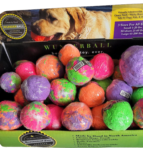 WUNDERBALL Best Dog Ball Fetch Toy Cleans Teeth Floats Indestructible ...