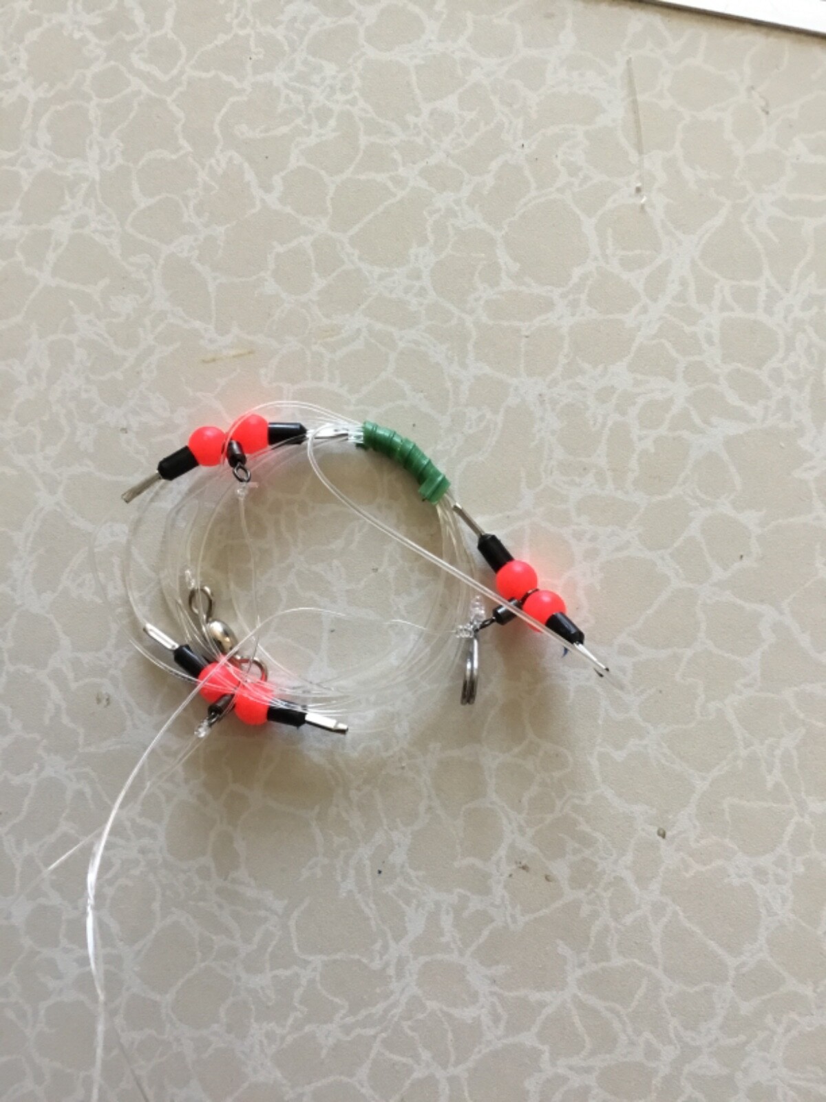 sea fishing ready tied cod and pollock rigs on 3/0 Hook 3” Shrimp 3 ...