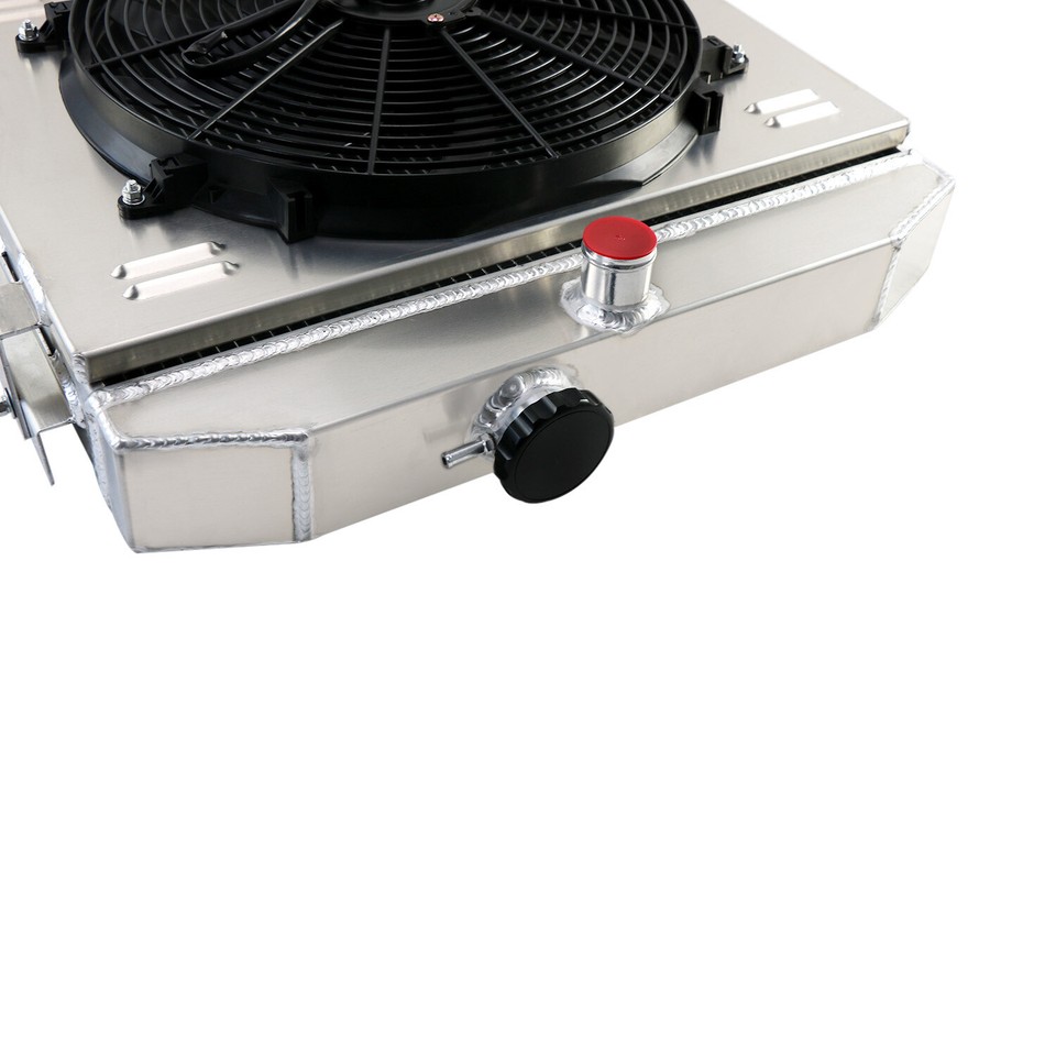 3 Row Radiator+Shroud Fan For 1955-1957 Chevy Bel Air Nomad One Fifty ...