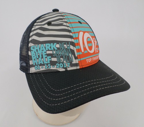 Shark Bite Half Marathon 2017 Hat Cap New Smyrna Beach FL Top 10% ...