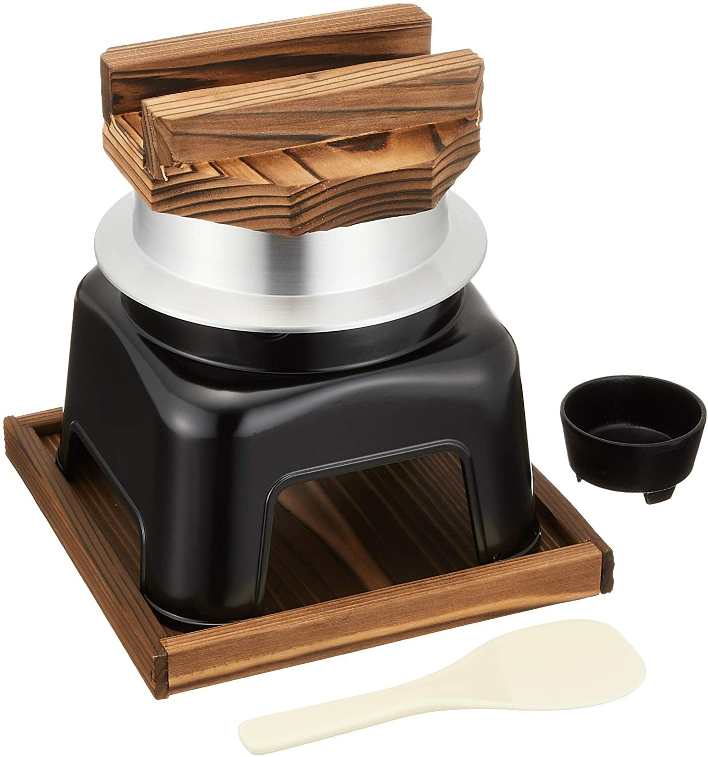 Traditional Kama Rice Cooker Kettle Kamameshi 1Go Aluminum Fluorine ...