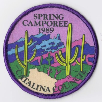 1989 Spring Camporee Catalina Council BSA Patch PR Bdr. [VA-2326] | eBay