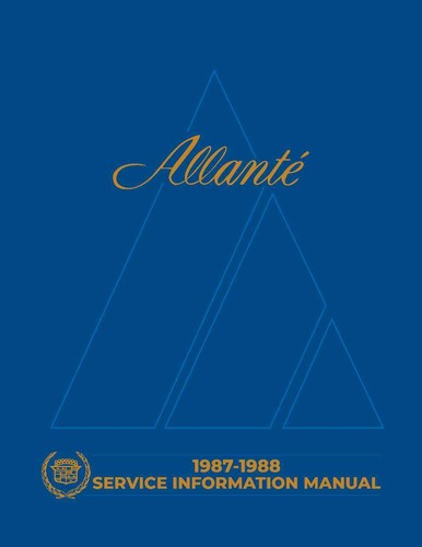 Service Manual for 1987-88 Cadillac Allante | eBay