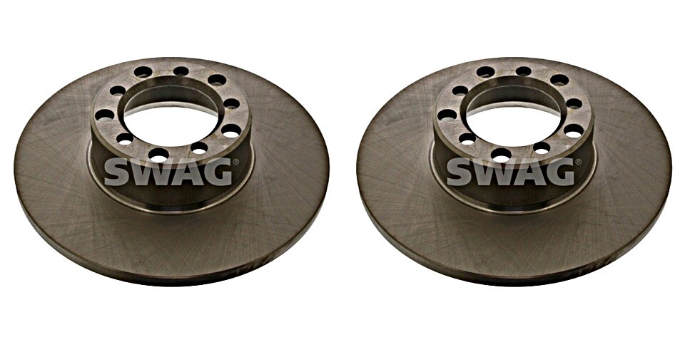 SWAG Brake Disc Front Axle x2 pcs Fits MERCEDES W123 W114 S123 C123 ...