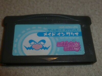 NINTENDO GAMEBOY ADVANCE GAME MADE IN WARIO CARTRIDGE JAPAN IMPORT CART ...